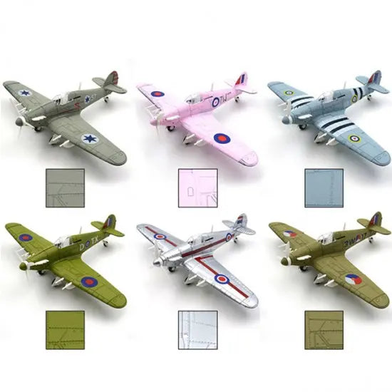 4D Model Hawker Hurricane 1/48 Snap fit Pre-Painted Model Kits