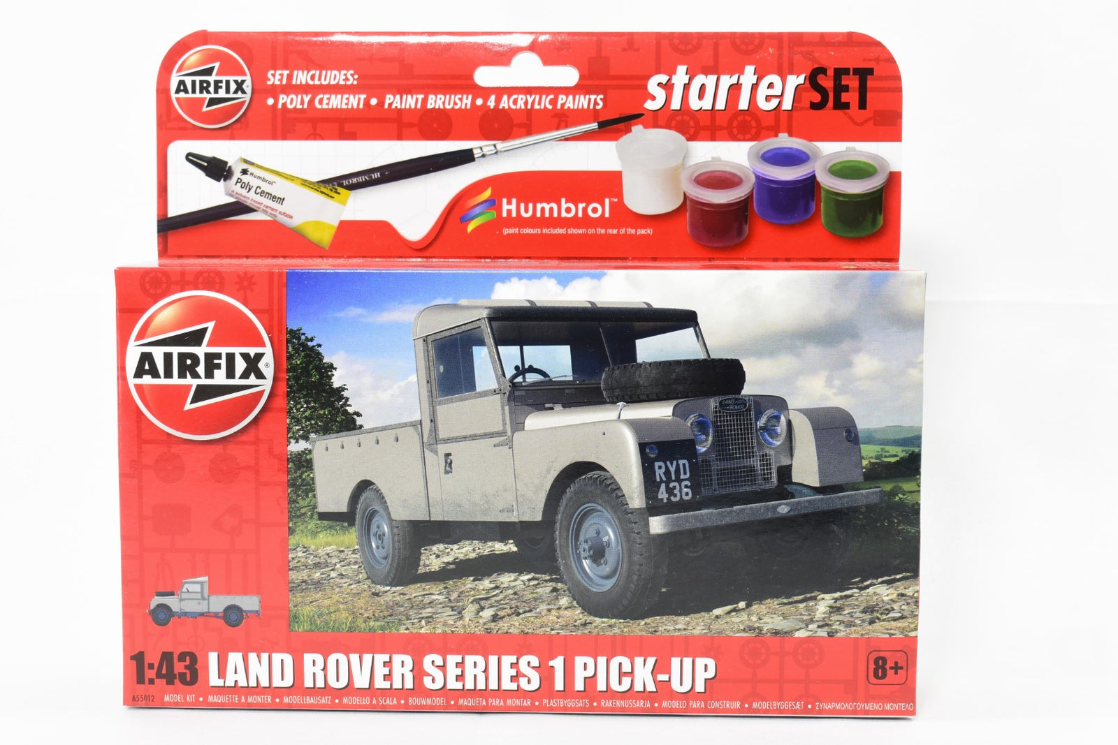 Airfix Land Rover Series 1 Pickup 1:43 Starter Set 55012