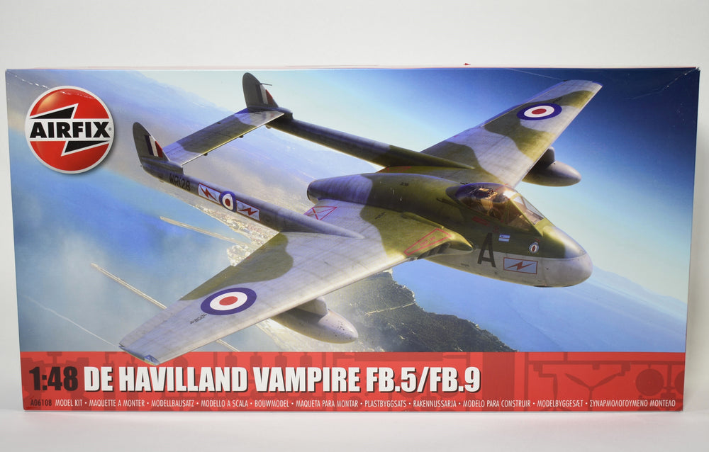 Airfix De Havilland Vampire FB.5/FB.9 1/48 Model Kit A06108