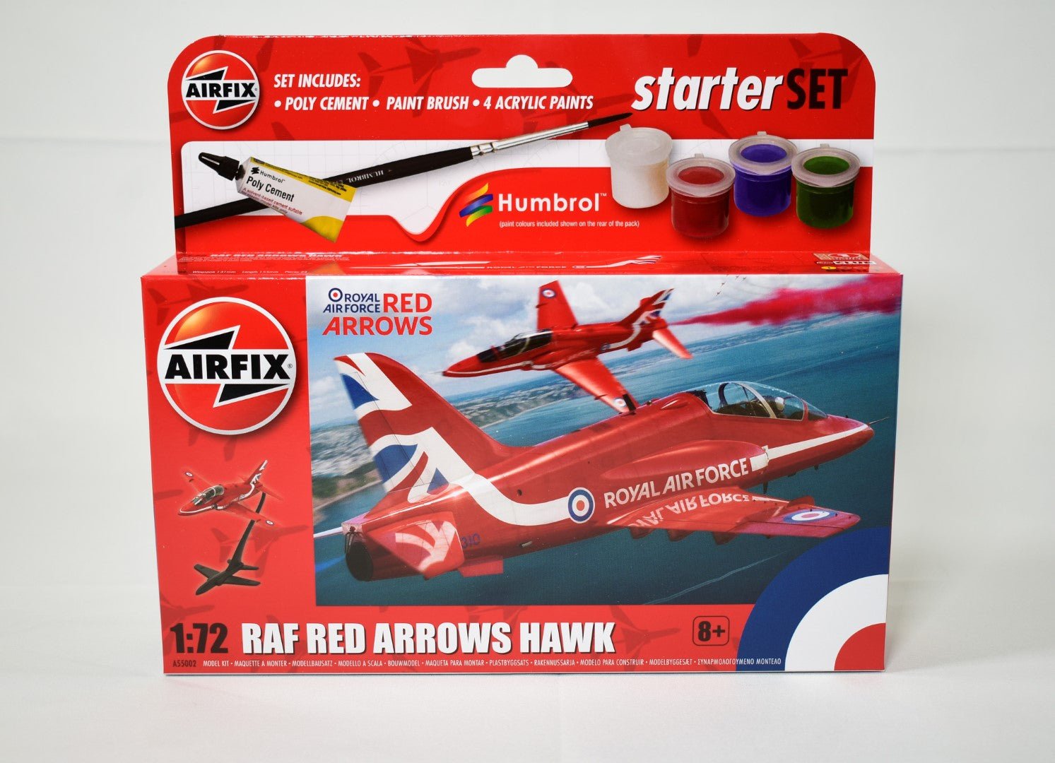Airfix RAF Red Arrows Hawk 1:72 Starter Set Model A55002